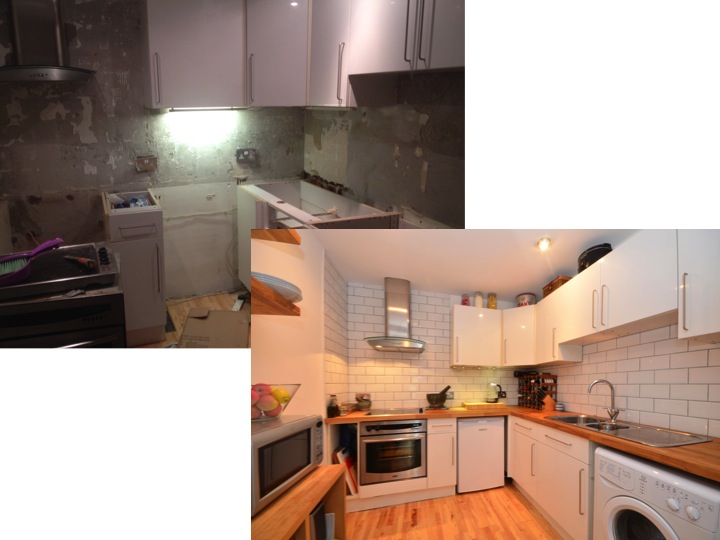 The flat: before and after - Brick Dust Baby