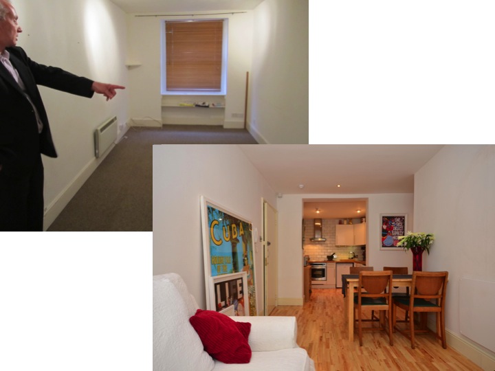 The flat: before and after - Brick Dust Baby