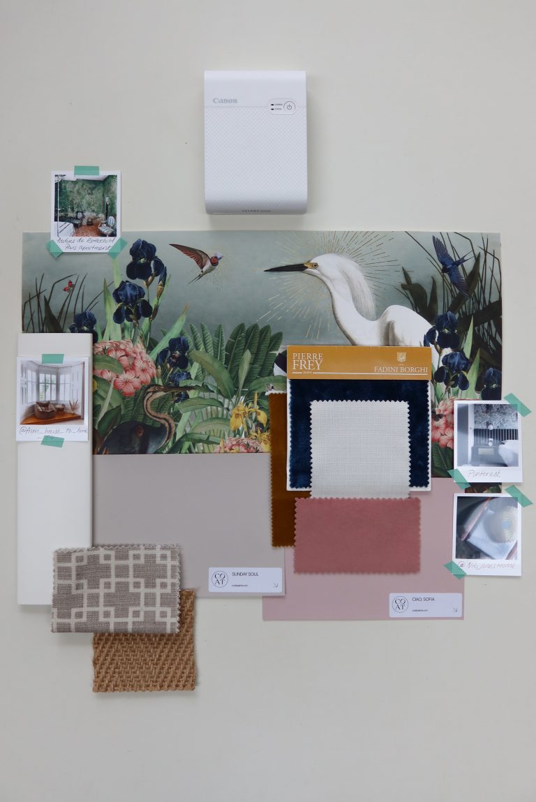 How to create an interior design sample board / Our master bedroom